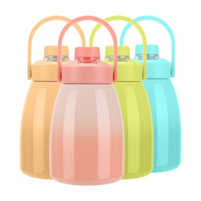 China Wholesale Custom Pattern Kids Double Wall Vacuum Insulated Mugs With Straw Birthday Present For Children for sale