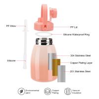 China Wholesale Custom Pattern Kids Double Wall Vacuum Insulated Mugs With Straw Birthday Present For Children for sale