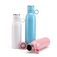 China 0.6L/0.75L/1L Customized Stainless Steel Double Wall Vacuum Sport Water Bottle With PP Lid and Handle for sale