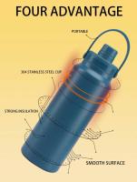 China Insulated Sports Water Bottle 34oz Vacuum Insulated Flask BPA Free Double Wall Stainless Steel Water Bottle for sale