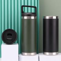China Double Wall Vacuum Water Bottle Insulated Keeps Hot and Cold Sports Canteen Water Bottle Great for Camping Hiking for sale