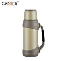 China 2022 New Large Capacity 2L/2.5L Vacuum Stainless Steel Travel Pot With Plastic Cup and Handle For Outdoor Sport for sale
