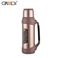 China 2022 New Large Capacity 2L/2.5L Vacuum Stainless Steel Travel Pot With Plastic Cup and Handle For Outdoor Sport for sale