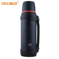 China 2022 New Large Capacity 2L/2.5L Vacuum Stainless Steel Travel Pot With Plastic Cup and Handle For Outdoor Sport for sale