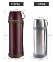 China Factory Wholesale Large Capacity Double Wall Stainless Steel Travel Water Pot For Outdoor Travel for sale