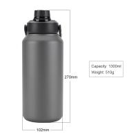 China 1 Litre 1300ml Stainless Steel Vacuum Flask Bottle Thermos Large Capacity Small Mouth for sale