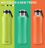 China Double Wall Stainless Steel Flask Bottle Thermos Flask 700ml Drink Sport for sale