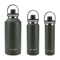 China 0.75L/1L/2L Portable Sports Vacuum Bottle With Handle Lid Stainless Steel for sale