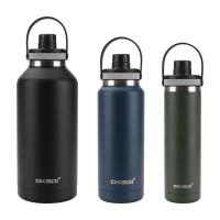 China 0.75L/1L/2L Portable Sports Vacuum Bottle With Handle Lid Stainless Steel for sale