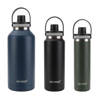 China 0.75L/1L/2L Portable Sports Vacuum Bottle With Handle Lid Stainless Steel for sale