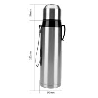 China 25oz 750ml Stainless Steel Vacuum Sealed Water Bottle Flask Portable Coffee Mug For Tour for sale