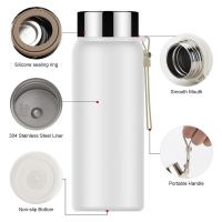 China 380ml Sports Thermos Flask With Belt Woman 304 Stainless Steel Vacuum Flask for sale