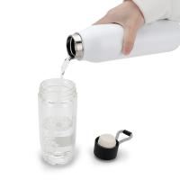 China Vacuum Flask 600ml Double Wall Vacuum Insulated Stainless Steel Water Bottle With Nylon Rope for sale