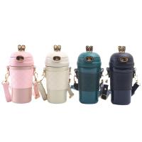 China 14oz 400ml Stainless Steel Water Bottle Double Wall Vacuum Insulated With One-Touch Switch for sale