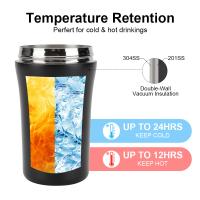 China 14oz 400ml Stainless Steel Water Bottle Double Wall Vacuum Insulated With One-Touch Switch for sale