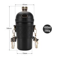 China 14oz 400ml Stainless Steel Water Bottle Double Wall Vacuum Insulated With One-Touch Switch for sale