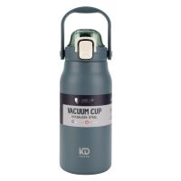 China 2 Litre 2 Quart  1.3L/1.7L Vacuum Sports Bottle 304 Stainless Steel   With Silicone Straw Lid for sale