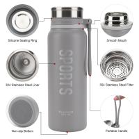 China OKADI 2023  Hot selling double wall stainless steel gym water bottle 830ml for sale