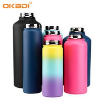 China 2023 Different lid Portable Insulated Promotional Stainless Steel Multiple capacity Water Bottle  Customizable for sale