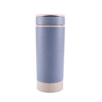 China 18OZ Hot Sale Reusable and Environmental Cups BPA Free Wheat Straw Water Bottles for sale