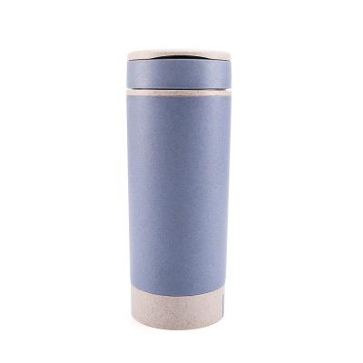China 18OZ Hot Sale Reusable and Environmental Cups BPA Free Wheat Straw Water Bottles for sale