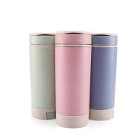 China 18OZ Hot Sale Reusable and Environmental Cups BPA Free Wheat Straw Water Bottles for sale
