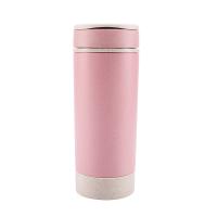 China 18OZ Hot Sale Reusable and Environmental Cups BPA Free Wheat Straw Water Bottles for sale