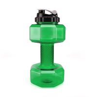 China 2.2L Wholesale PETG Material Fitness Sports Dumbbell Gallon Plastic Water Bottle for sale