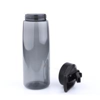 China New outdoor Frosted sports straw water bottle Tritan Plastic Water Bottle With Storage for sale