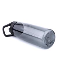 China New outdoor Frosted sports straw water bottle Tritan Plastic Water Bottle With Storage for sale
