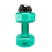 China 2.2L high quality Wholesale PET Material Fitness Sports Dumbbell Gallon Shaker sports Water Bottle for Gym for sale