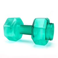 China 2.2L high quality Wholesale PET Material Fitness Sports Dumbbell Gallon Shaker sports Water Bottle for Gym for sale