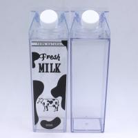 China 2020 Custom Rectangle Transparent Water Bottle, Plastic Milk Water Bottle, Milk Carton Water Bottle for sale