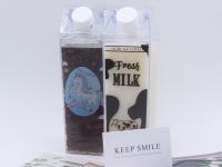 China 2020 Amazon Hot Sale Rectangle Transparent Bottle Plastic Milk Carton Water Bottle for sale
