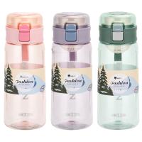 China Wholesale school custom bpa free student kids drinking bottle with direct drinking  cover plastic water bottle for sale