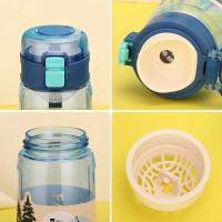 China Wholesale school custom bpa free student kids drinking bottle with direct drinking  cover plastic water bottle for sale