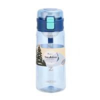 China Wholesale school custom bpa free student kids drinking bottle with direct drinking  cover plastic water bottle for sale