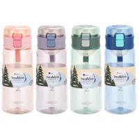 China Wholesale school custom bpa free student kids drinking bottle with direct drinking  cover plastic water bottle for sale