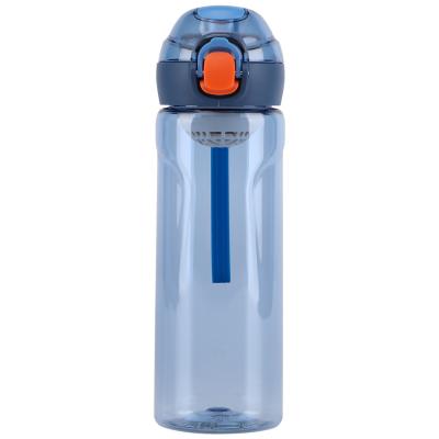China Wholesale school custom bpa free student kids drinking bottle straw plastic water bottle with straw for sale