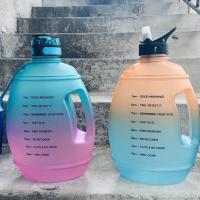 China New Large Capacity  3.78 L Clear Plastic Bottle Half Gallon Water Jug PETG GYM 1 Gallon  Water Bottle For Gym for sale