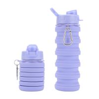 China 2022 Hot Sale Sport Recycle Drink Collapsible Foldable Silicone Water Bottle Outdoor Sports Drink Bottle for sale