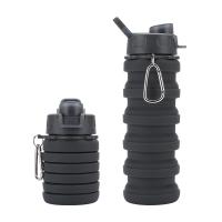 China 2022 Hot Sale Sport Recycle Drink Collapsible Foldable Silicone Water Bottle Outdoor Sports Drink Bottle for sale
