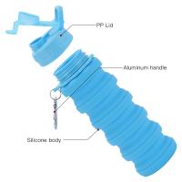 China 2022 Hot Sale Sport Recycle Drink Collapsible Foldable Silicone Water Bottle Outdoor Sports Drink Bottle for sale