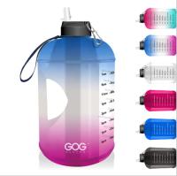 China Custom logo Bpa Free  3.75L  1 Gallon Water Bottle With Straw And Handle for sale