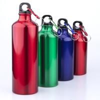 China High Quantity BPA-Free Wholesale Custom Manufacturer Single Wall Aluminum sports Water bottle With Carabiner for sale