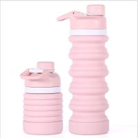 China 2023 Hot selling Outdoor Portable Collapsible Water Cup Silicone retractable sport Water Bottle for sale