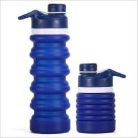 China 2023 Hot selling Outdoor Portable Collapsible Water Cup Silicone retractable sport Water Bottle for sale