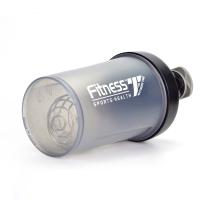 China Hot Selling 500ml Plastic Shaker Water Bottle Protein Gym Drinking Bottle with Metal Ball for sale
