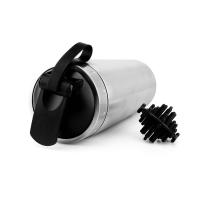 China 700ml 304 Stainless Steel Vacuum Viewable Shaker Bottle Sports Water Bottle Metal Thermos Flasks for sale