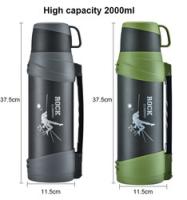 China 2 Liter Stainless Steel Water Bottle Insulated Chilly Bottle 2000ml for sale